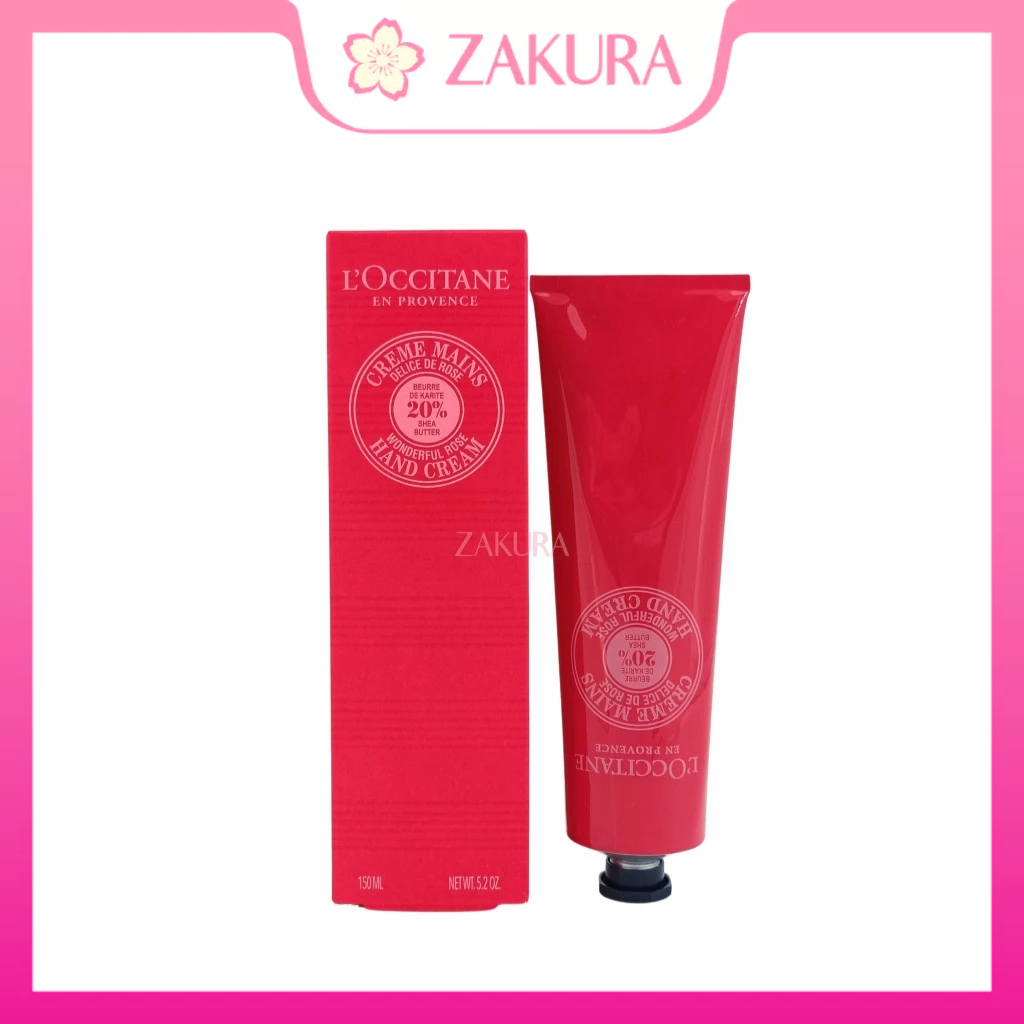L'Occitane Delightful Rose / Shea Butter Hand Cream - 150ml | Shopee ...