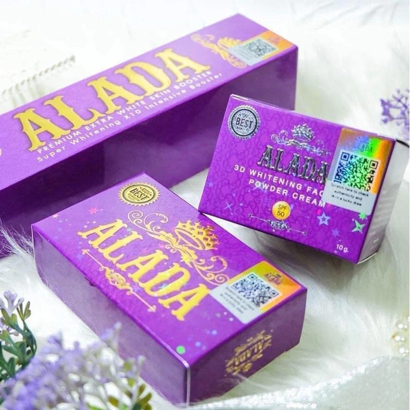 ALADA Instant Whitening Soap 160g(BIG)& ALADA Skin Booster 180ml W/ QR ...