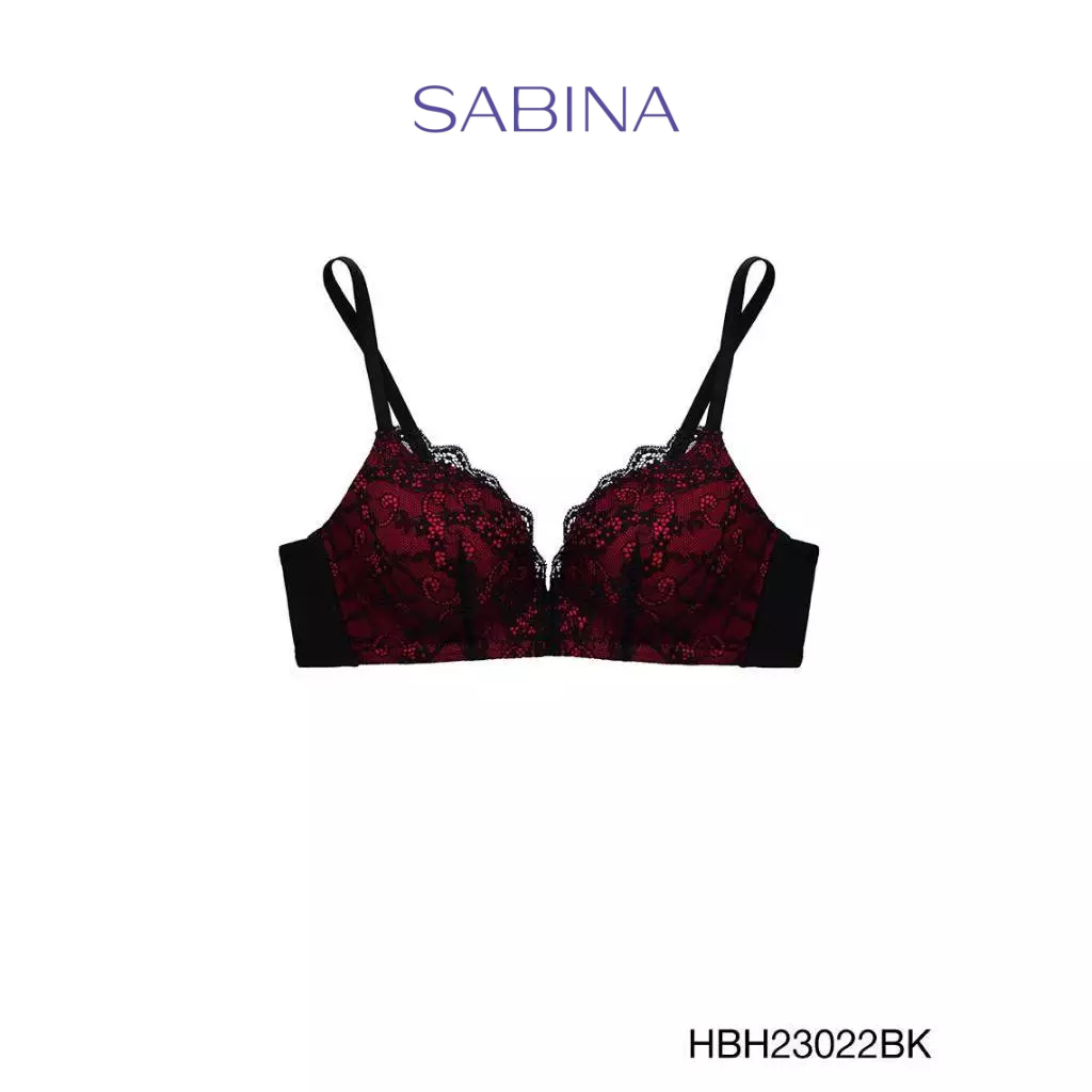 Sabina Medium push up Wireless Bra style no. HBH23022BK Black | Shopee Philippines