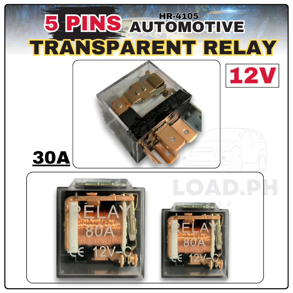 LD 5 Pins Automotive Transparent Relay 12V 30A (3438) | Shopee Philippines