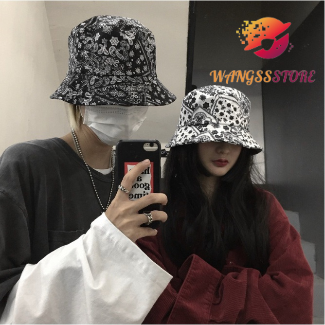 wangssstore Bucket hat Waway hats Cashew flowers Fisherman Hat For Men ...