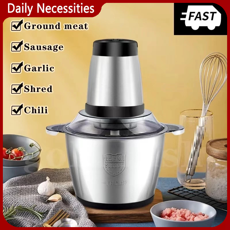 DN #2L Electric Meat Grinder Mincer Food Chopper Stainless Steel Food ...