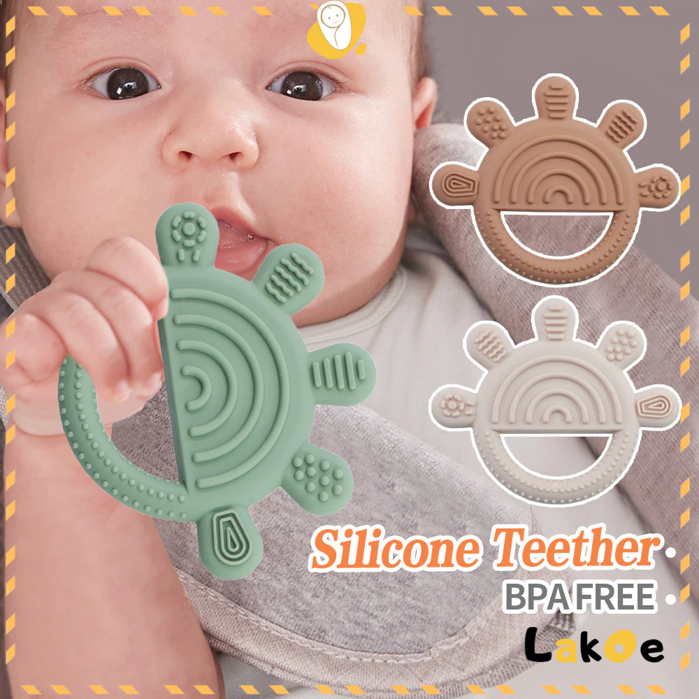 Lakoe Teether For Baby Teether Silicon Bpa Free Hand Teether For Baby ...
