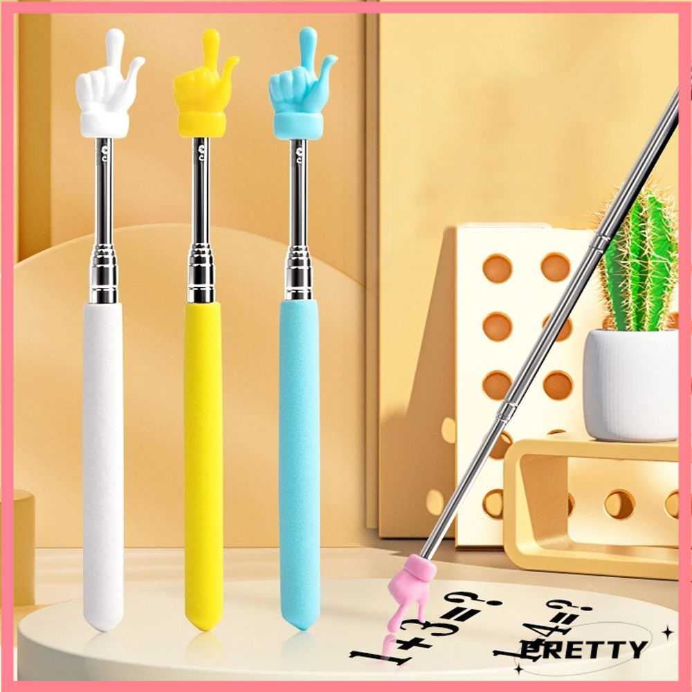1 PC Telescopic Teachers Pointer Rod Finger Design Retractable Teaching ...