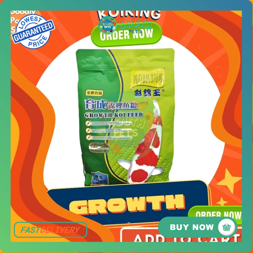 Koi King Growth / Koiking Growth / Koi Feeds / Koi Food 1 kg ( Small & Medium ) & 454g (Small ...