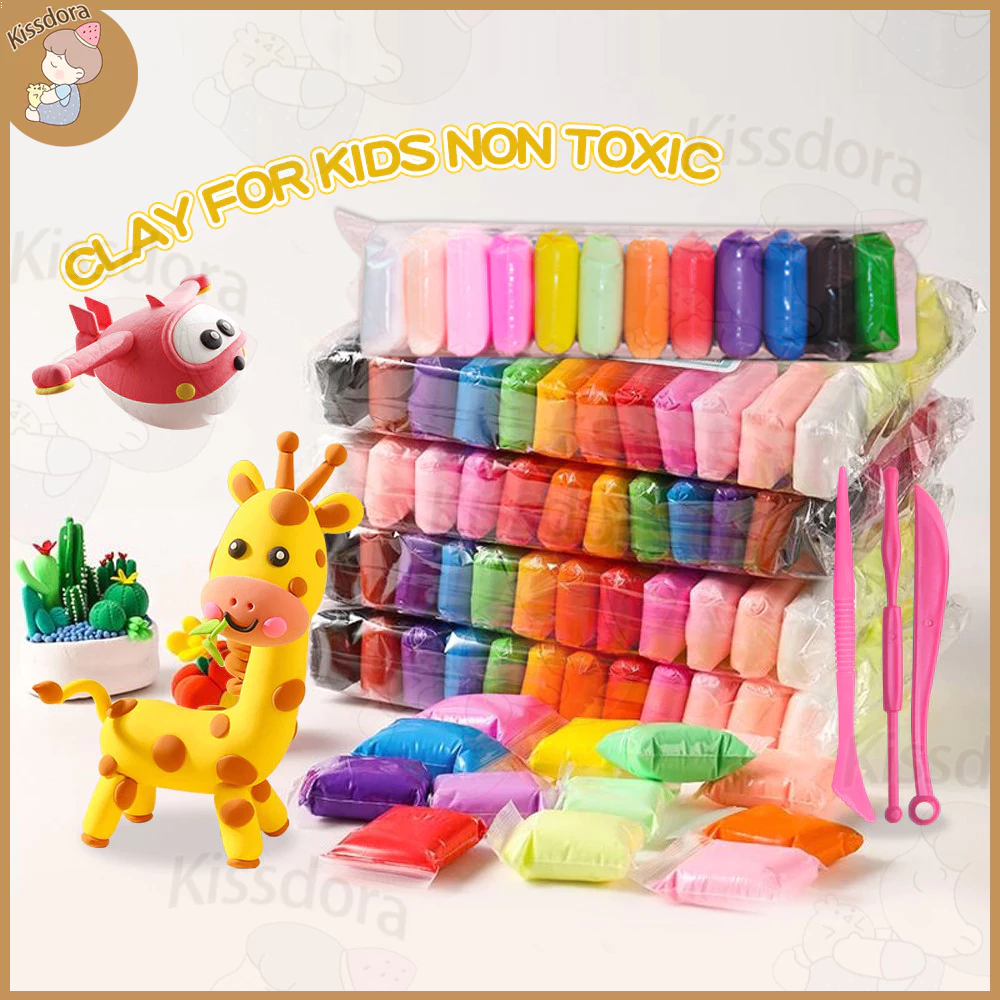 Kissdora Super Clay DIY Light Air dry Clay Set Kids Toys Arts Crafts ...