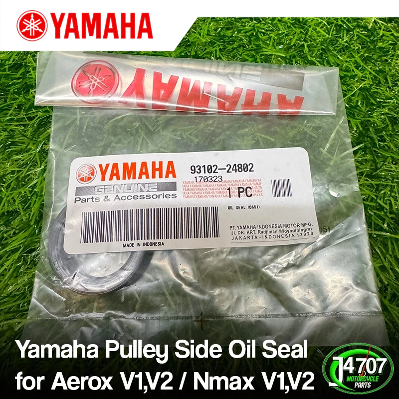 Yamaha Genuine Pulley Side Oil Seal for Nmax v1,v2 / Aerox v1,v2 (93102 ...