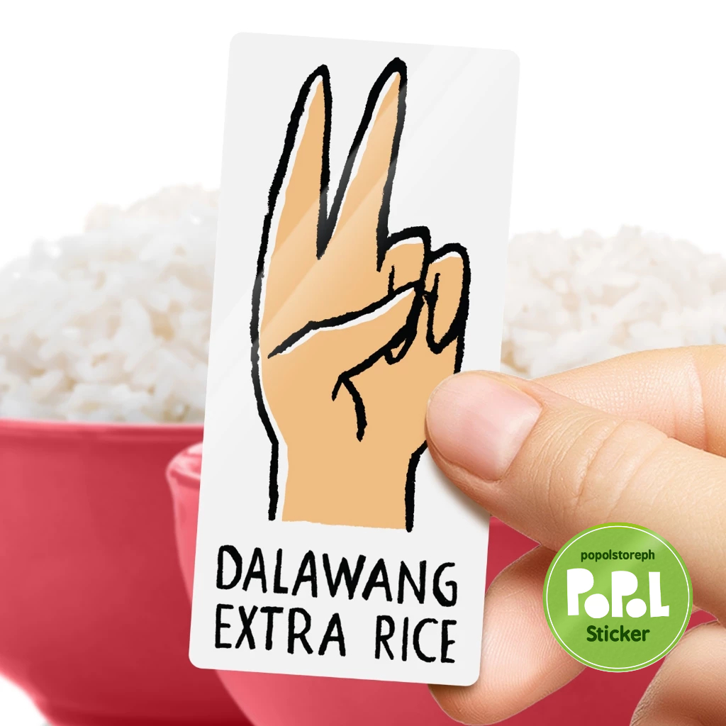 Popol - Dalawang Extra Rice Sticker Laminated Glossy for Laptop Tumbler ...