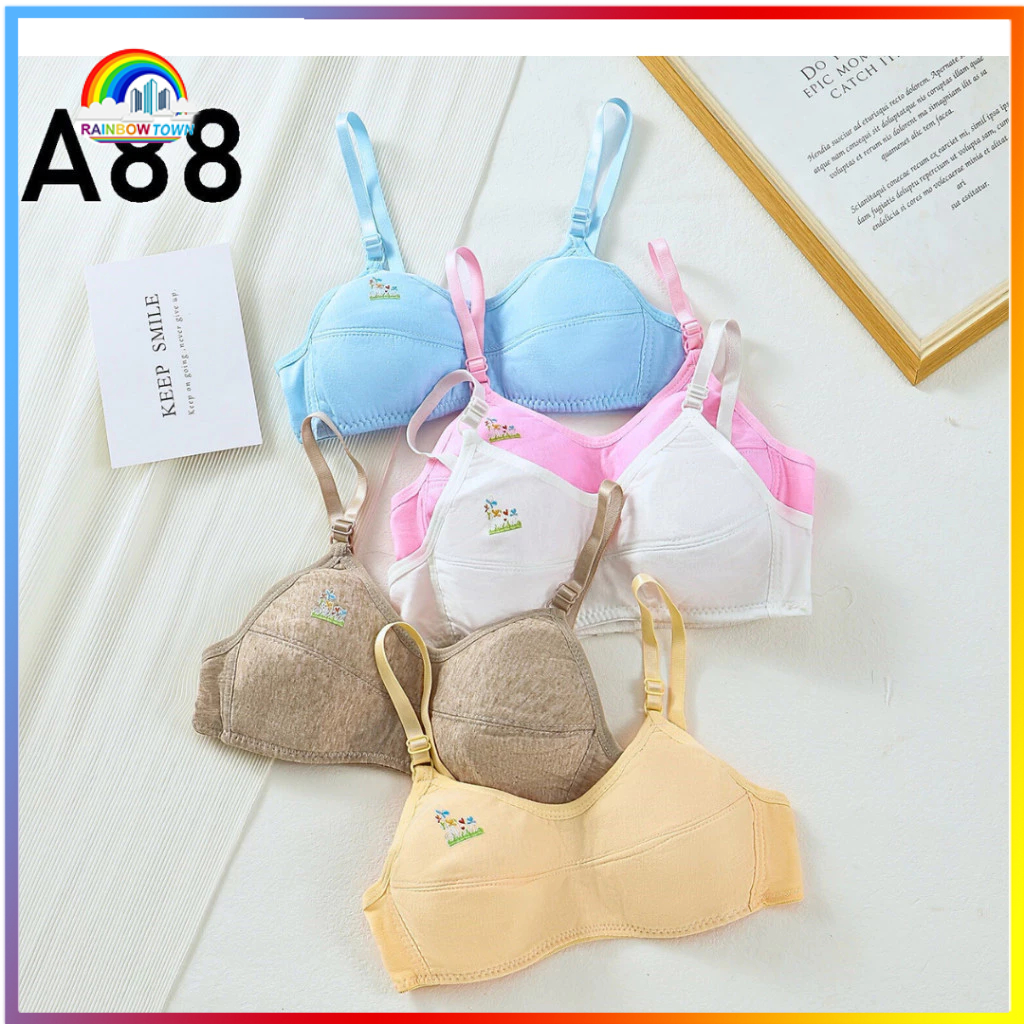 Rainbow TEENS BABY BRA PRINTED AND PLAIN COLOR ASSORTED DESIGNS ...