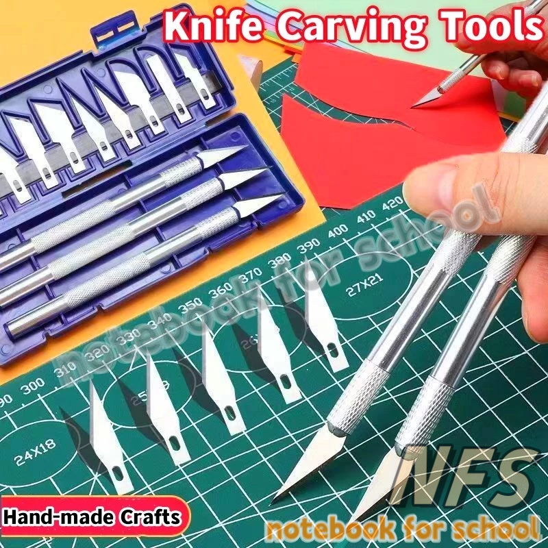NFS Metal Handle With Blades Knife Carving Tools Hand-made Crafts DIY ...