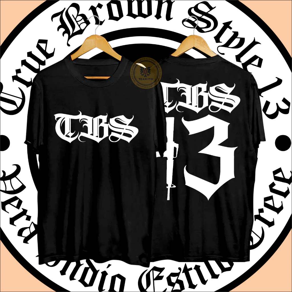 TBS13 truebrownstyle13 V1 classic cotton loose fraternity gangster T ...