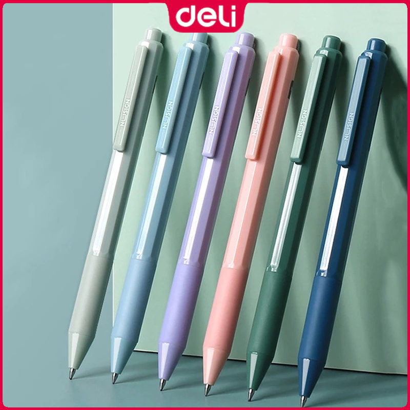 Deli NS559 Gel Pen Ballpen 0.5mm Perfect Smooth Black Ink 1PCS | Shopee ...