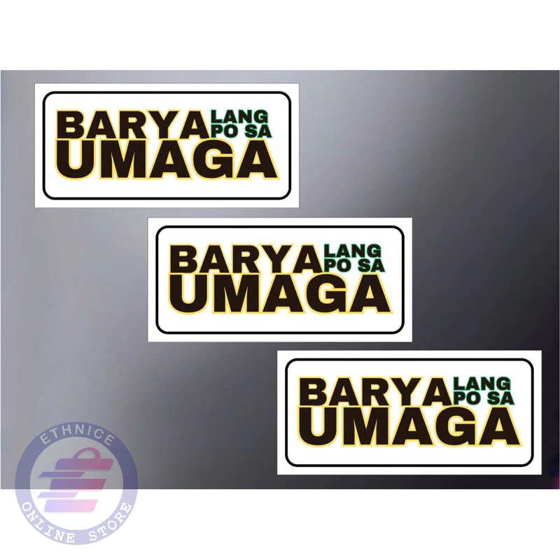 Barya lang po sa umaga sign - Vinyl Sticker sign | Shopee Philippines