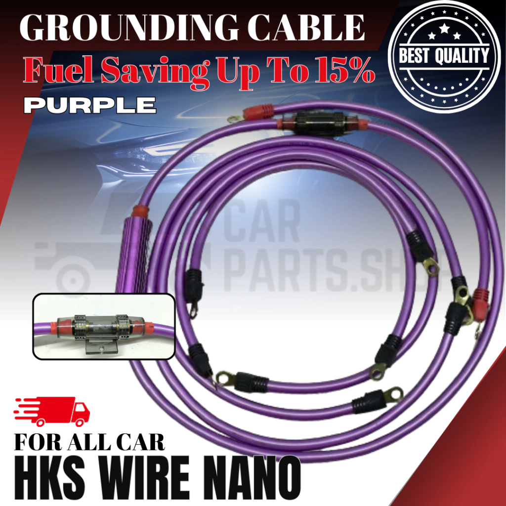OAPC HKS WIRE NANO TECH EARTH GROUNDING CABLE (11183) | Shopee Philippines