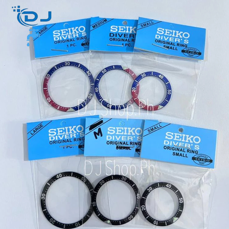 Original Seiko Divers Bezel Ring 10Bars (Large / Medium/Small) | Shopee ...