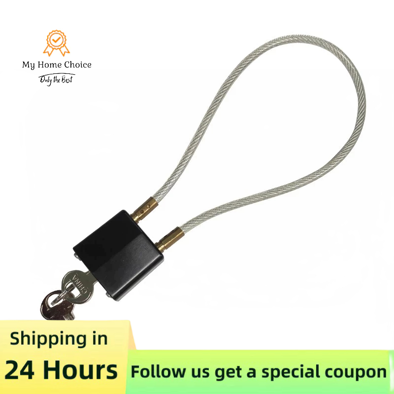 Wire Combination Lock Padlock Cable Lockout Safety Lock Heavy Duty ...