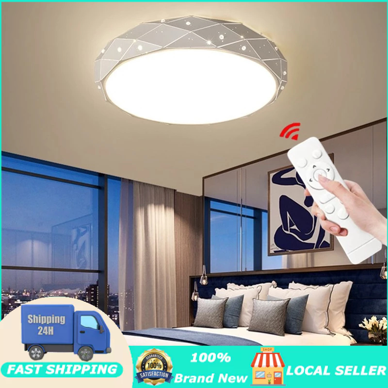 Modern Design LED Ceiling Light 3colors /Remote Control Room Light ...