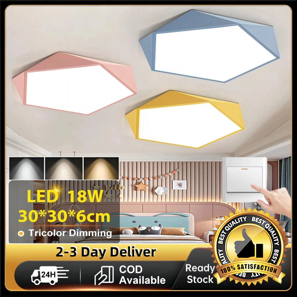 LED Tricolor Ceiling Lamp Porch Corridor Ceiling Lights Aisle Light ...