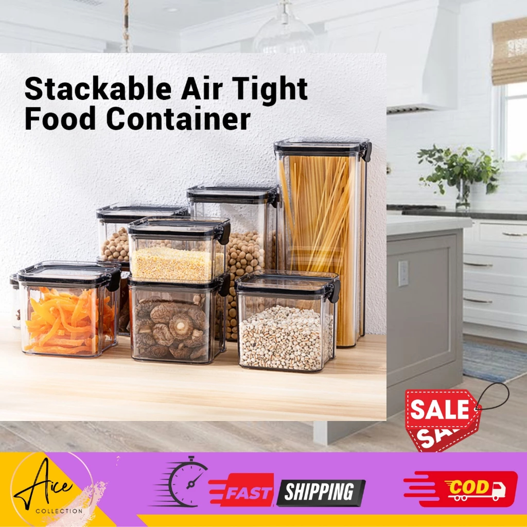 Food Stackable Box Spice Condiment Storage: Seasoning Container ...