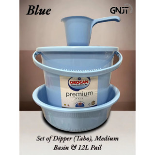 3pc Orocan Premium Series Set Plastic Tabo Planggana Timba Set | Shopee ...