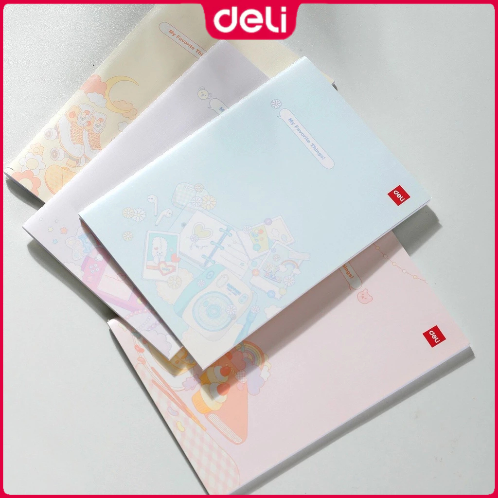 Deli A5 Writing Notebooks For Student 40 Sheets Line Notebook School ...