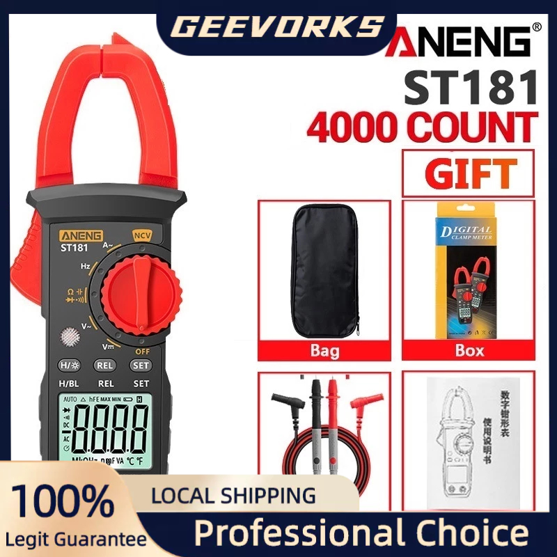 [LOCAL]Digital Clamp Meter Multi Tester AC Current Multimeter DC/AC ...