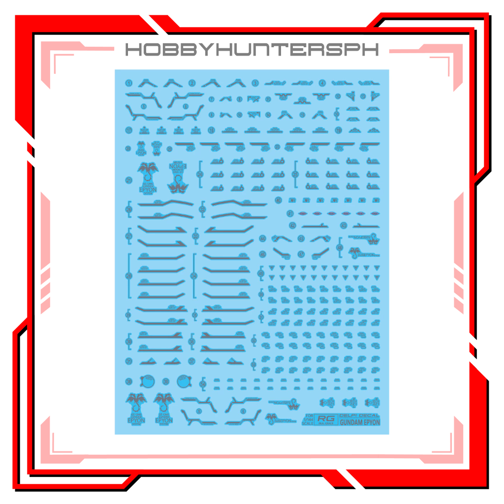 Delpi Decal RG Epyon Waterslide Decals | Shopee Philippines