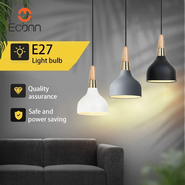 ECONN Pendant Light Nordic Modern Macarons Lampshade Chandelier For ...