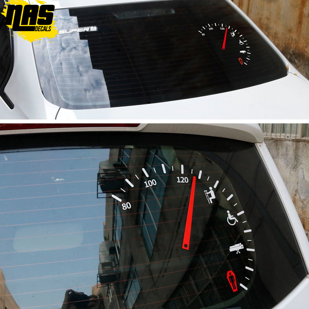 Speedometer Rear Windshield Car Stickers and Decals - Auto Vinyl Set ...