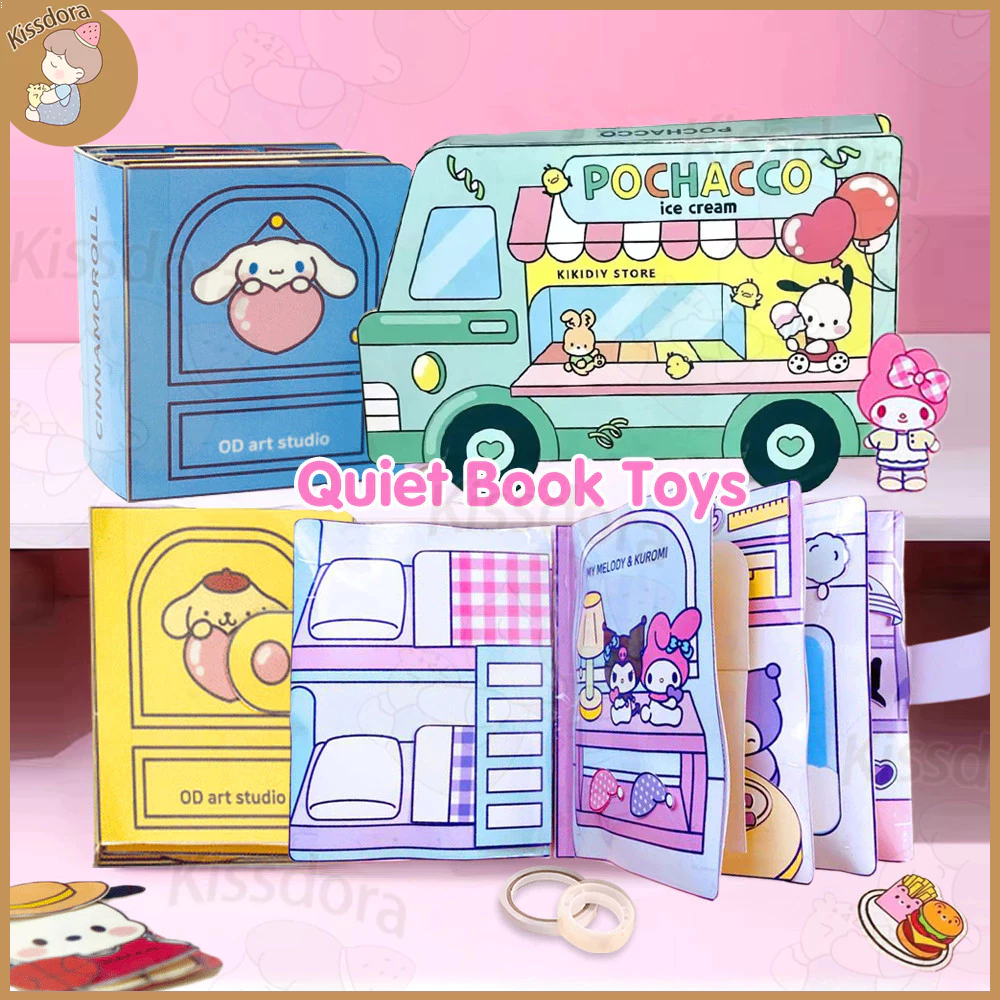 Kissdora DIY Quiet Book Montessori Educational Toys Handmade Busy Book ...