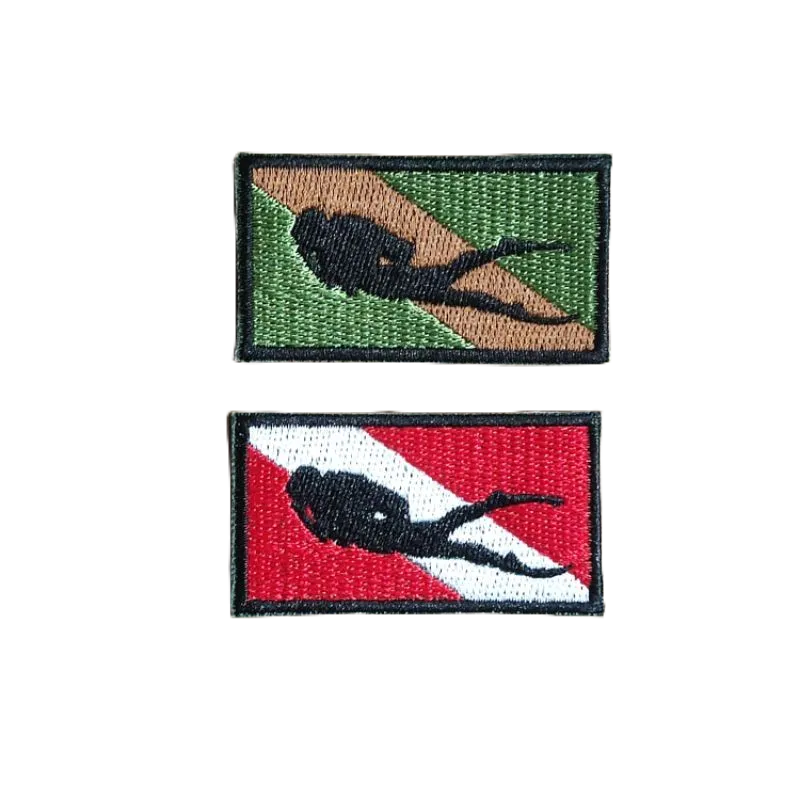 SCUBA DIVER FLAG EMBROIDERY PATCHES | Shopee Philippines