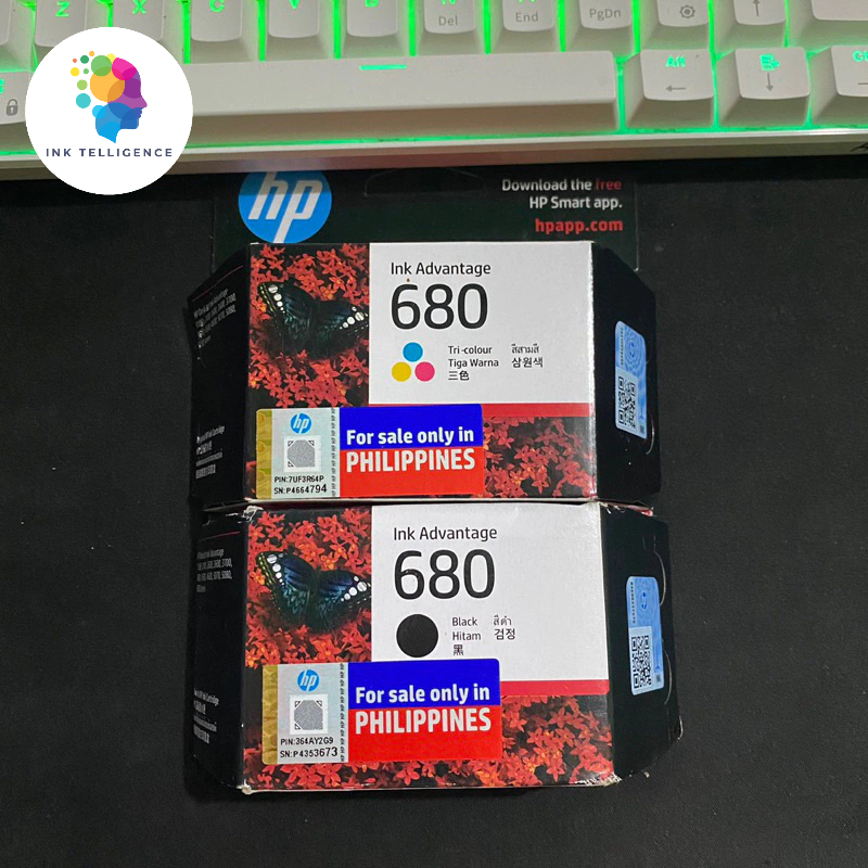 HP 680 Brand New Black and Tri-Color Original Ink Cartridge | Shopee ...