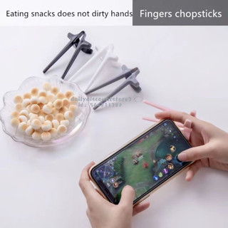Lazy chopsticks finger chopsticks snack assistant game player reusable ...