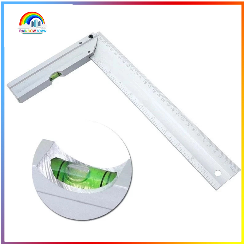 RT tools L Square Angle Ruler-W/ Level Bar Squala Measureing Tools ...