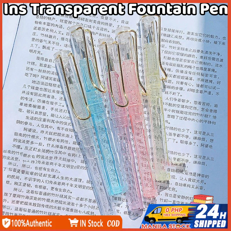 Office Pen Ink Calligraphy Multi-Function Sign Pen Quicksand Fountain ...