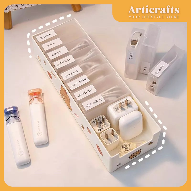Japan Style Desktop Wire Cable Box Desk Organizer | Shopee Philippines