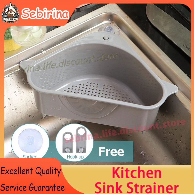 Triangle Storage Holder Multi-purpose Drain Shelf Kitchen Sink Corner ...