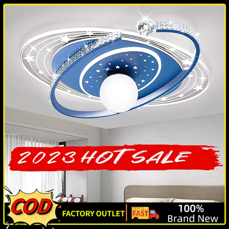 (Hot)Modern 3-color LED Lights Ceiling Light Remote Control Living ...