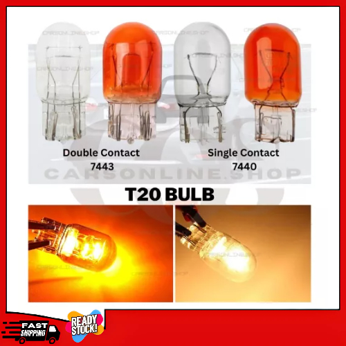 COS 1pc T20 7440 7443 Halogen Lamp Peanut Bulb Brake Light Tail Light ...