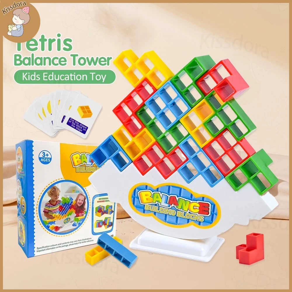 KD【COD】 Tetra Tower Game Building Blocks Toys for Baby Stacking ...