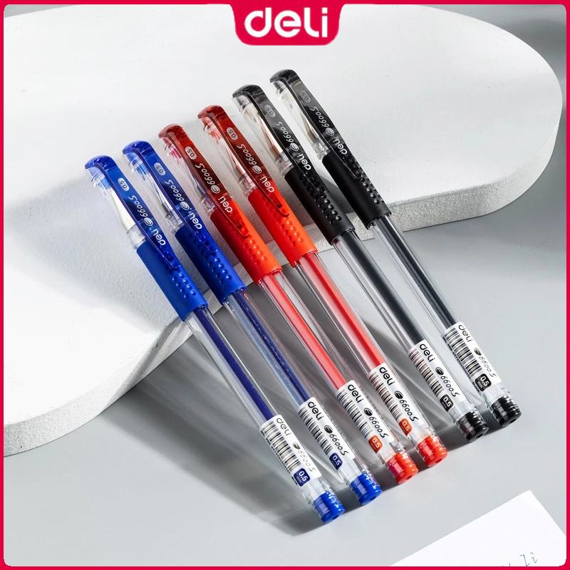Deli E6600S Gel Pen 0.5mm Quick-Drying Sign Pens for Office School ...