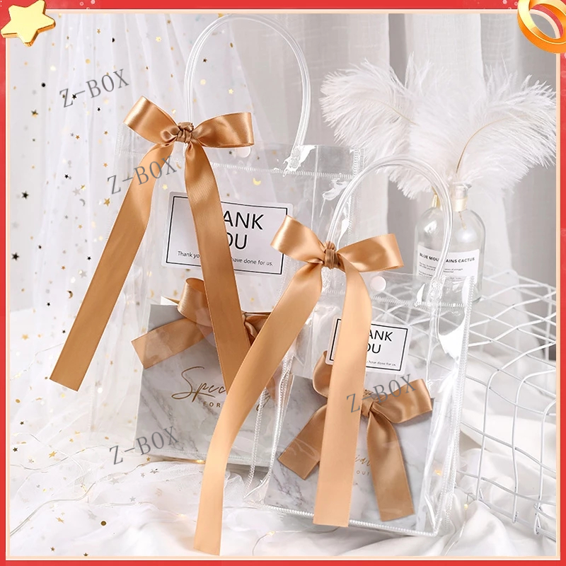 PVC/ Plastic Transparent Bag/ Transparent Tote handbag gift Clear bag ...