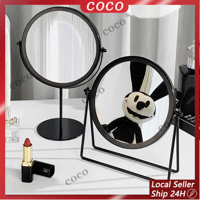【COD】Makeup Mirror Vanity Mirror Iron Tabletop Dressing Table Mirrors ...