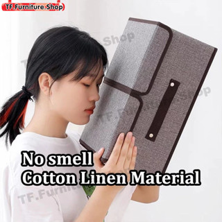 Double With Cover Clothes Storage Box Fabric Foldable Cloth Wardrobe ...