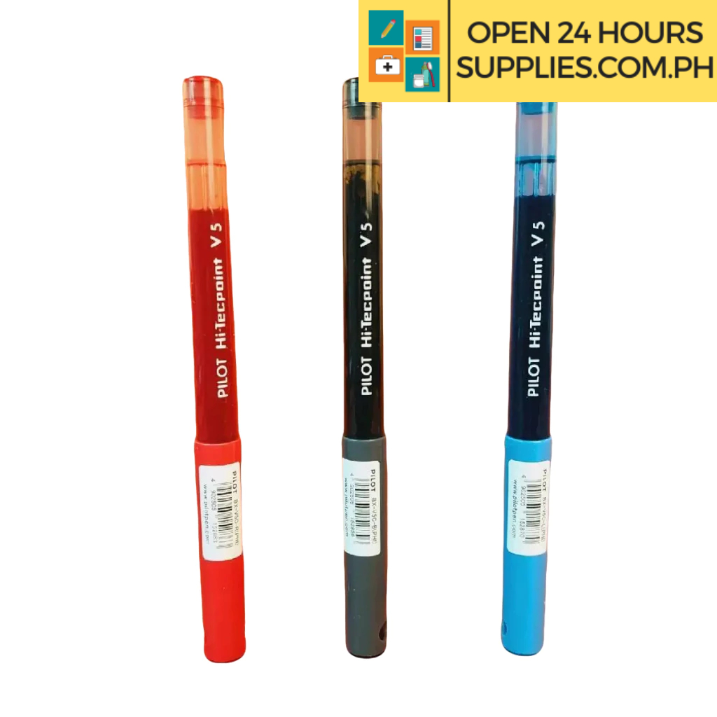 SIGN PEN (Pilot) V5 Hi-TechPoint 0.5 Bx-V5 - Black, Red and Blue ...