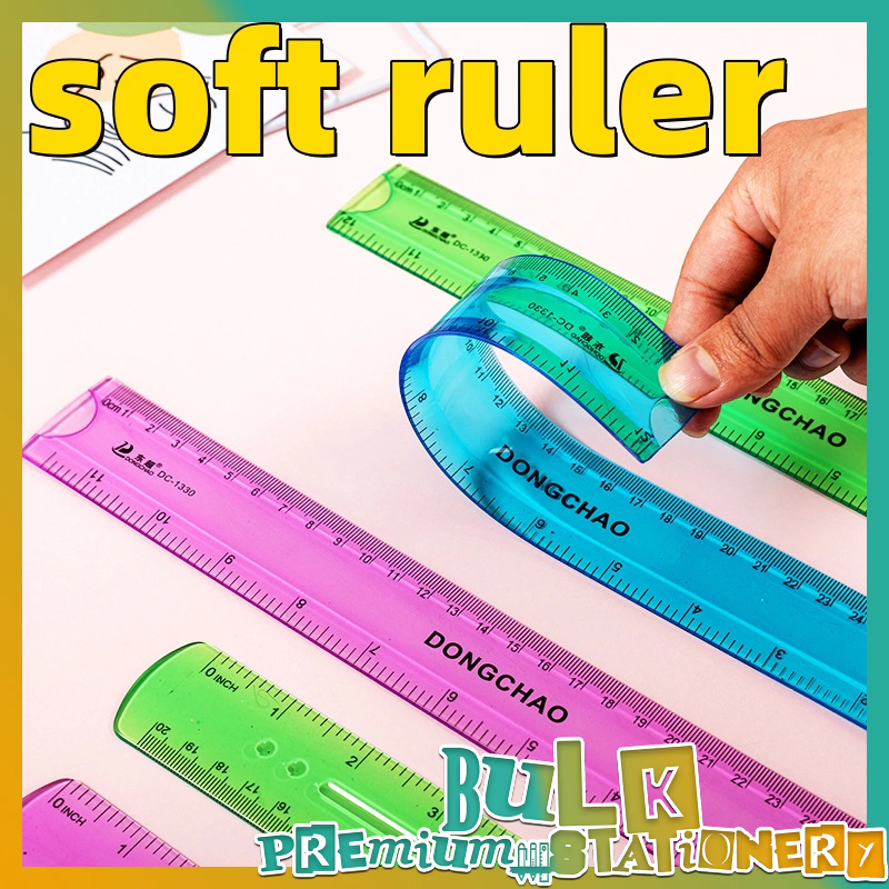 Bulk Flexible Rulers Soft Ruler Student Measuring Stick Stationery ...