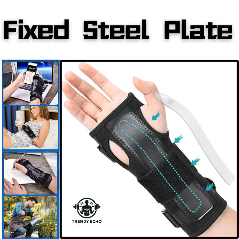 Sprains Tunnel Hands Wrist Strap Pain Relief Wrist Brace Fracture Fixed ...