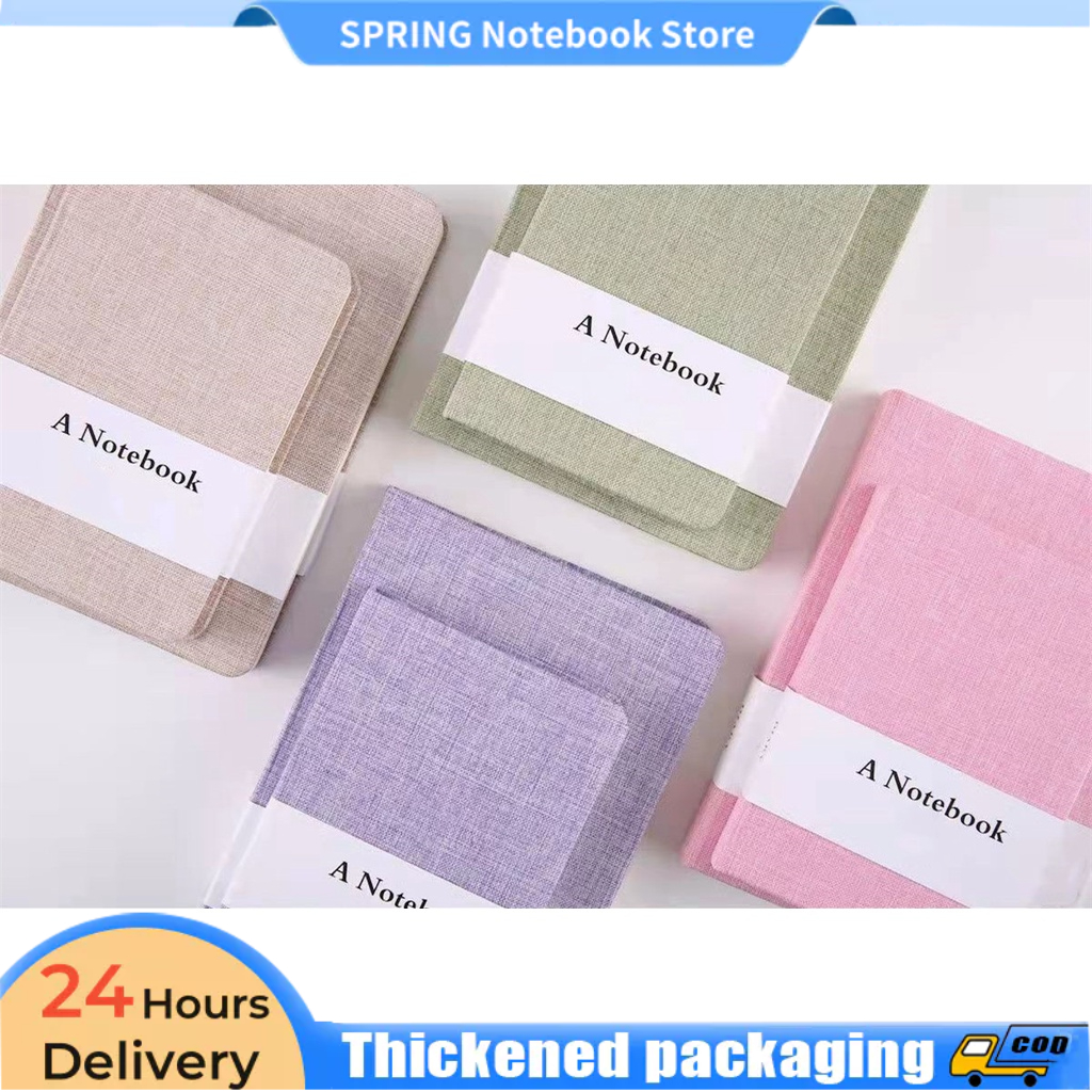 A5 A6 Pure Color cloth Notepad School Notebook Cute Notebook Line and ...