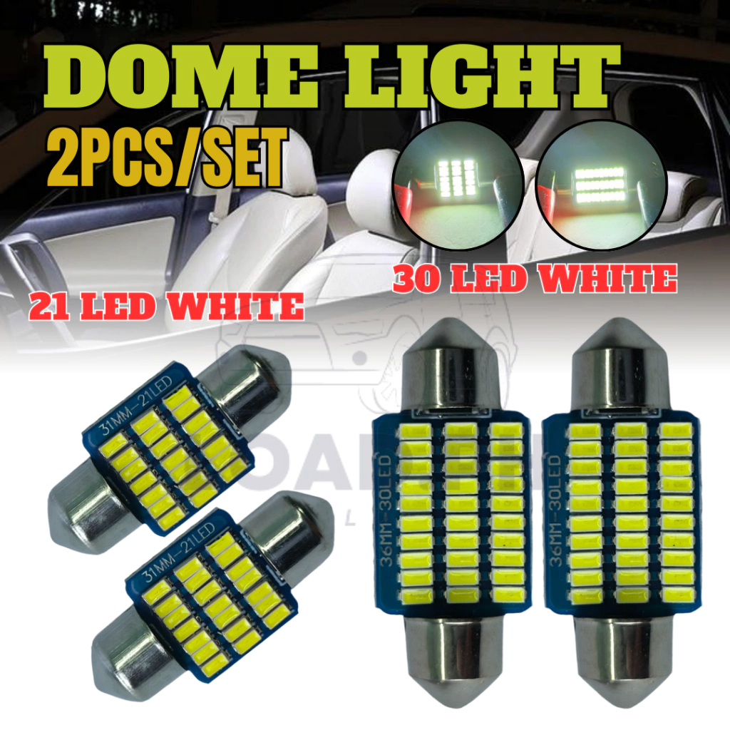LD DOME LIGHT 21 LED & 30 LED WHITE COLOR (2PCS) | Shopee Philippines