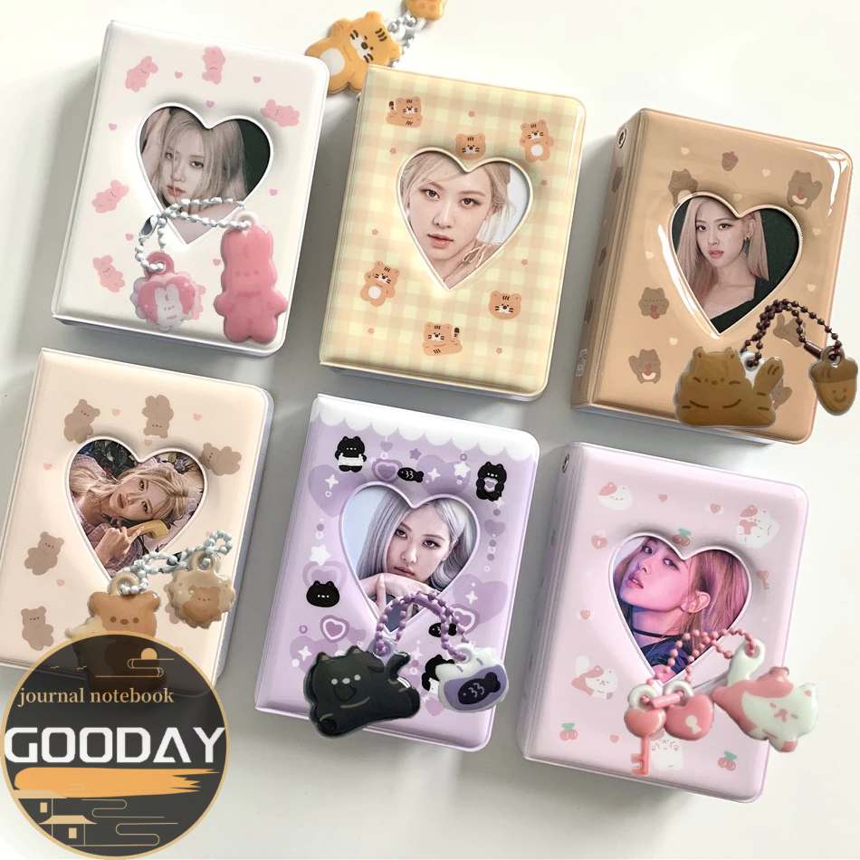 3 Inch Mini Retro Envelope Photo Album PVC 40 Pockets Photocard Binder ...